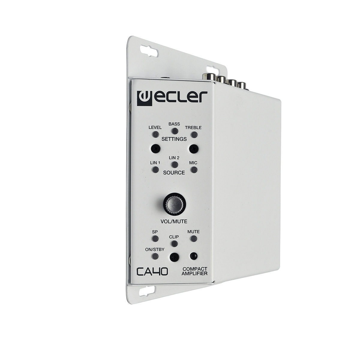 Ecler CA40- Компактный усилитель 2х20 Вт – 4 Ом, 2х10 Вт – 8 Ом, 1х36 Вт – 8 Ом