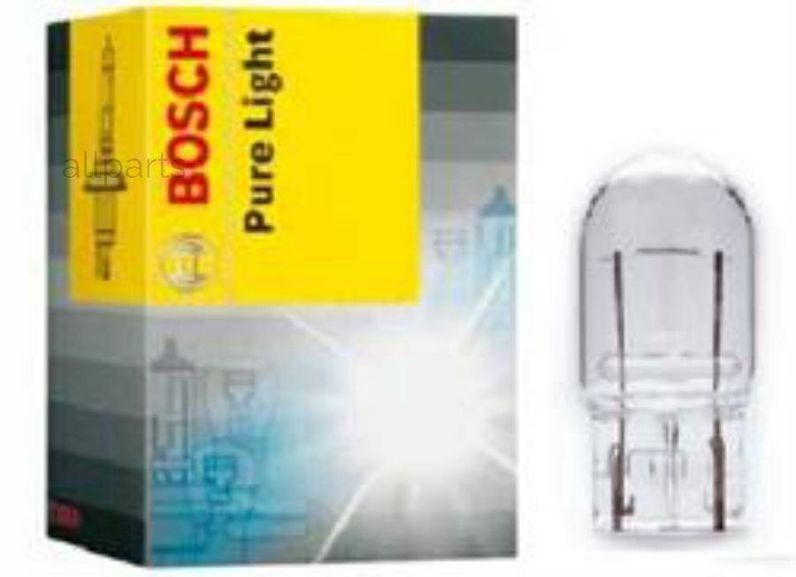 BOSCH 1987302251 Лампа накаливания 10шт W21W 12V 21W W3x16d Pure Light (стандартные характеристики)