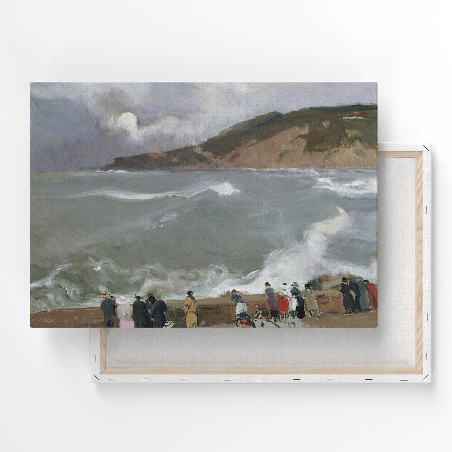 Картина на холсте, репродукция / Хоакин Соролья - Breakwater, San Sebastian / Размер 80 x 106 см