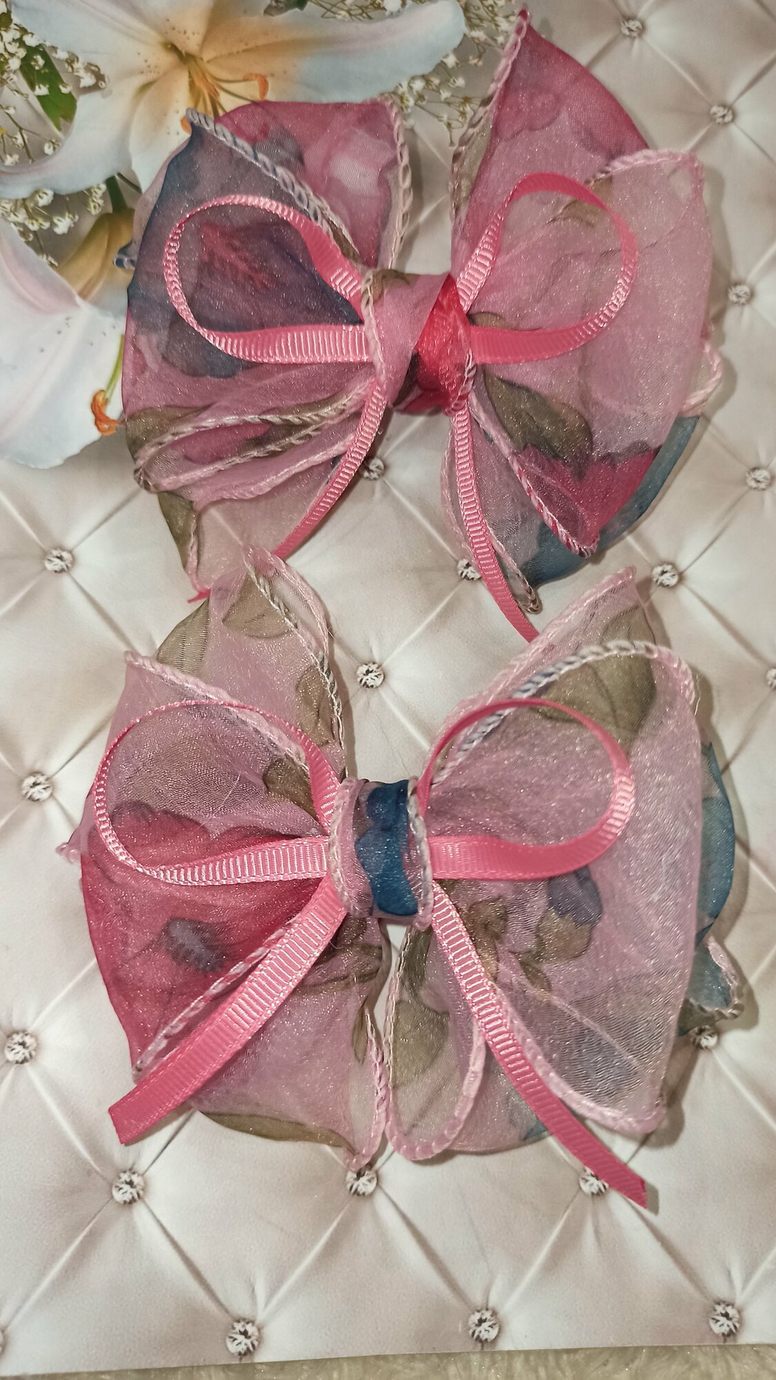 Банты для волос из органзы