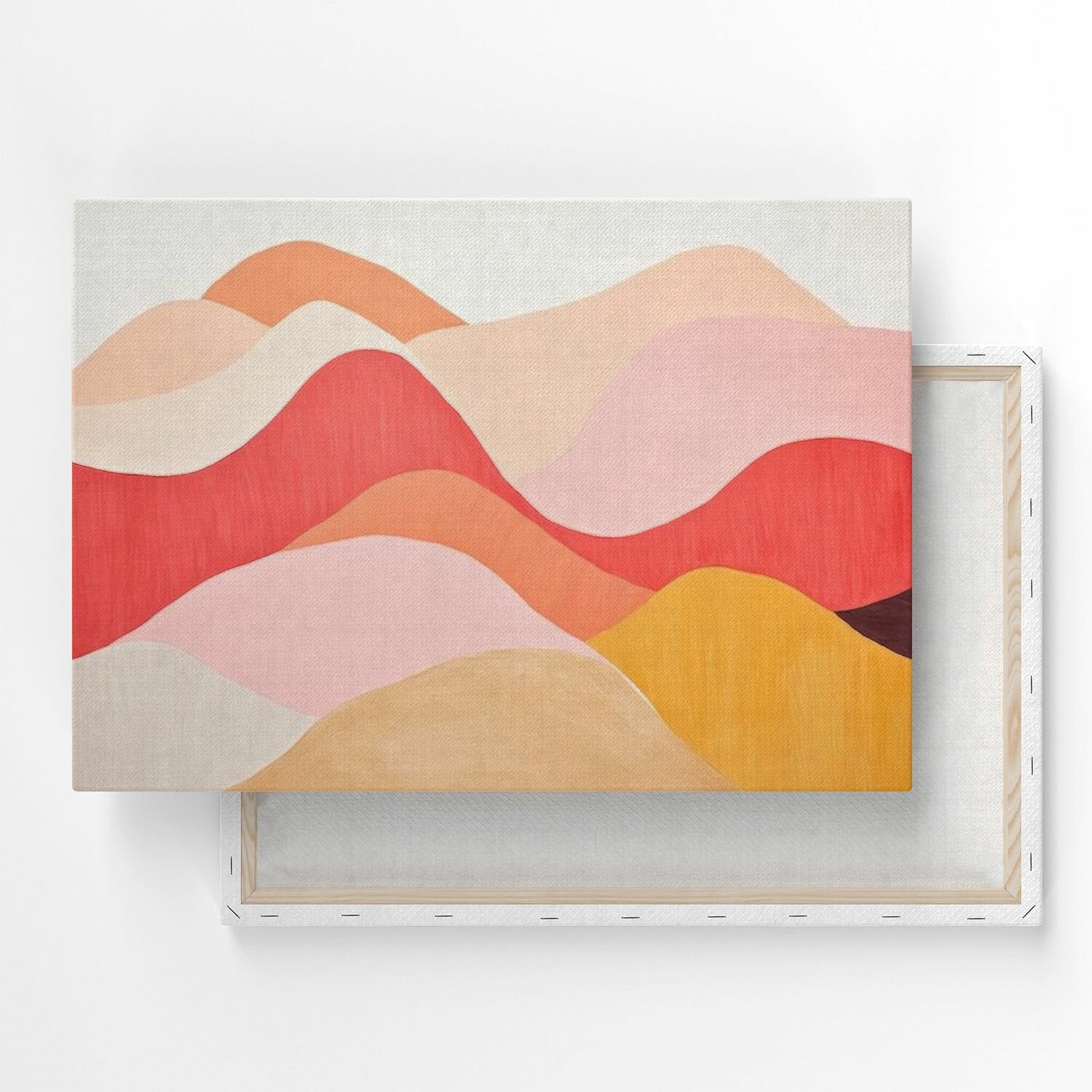 Картина на холсте, репродукция / Абстракции красками - Горы / Размер 30 x 40 см