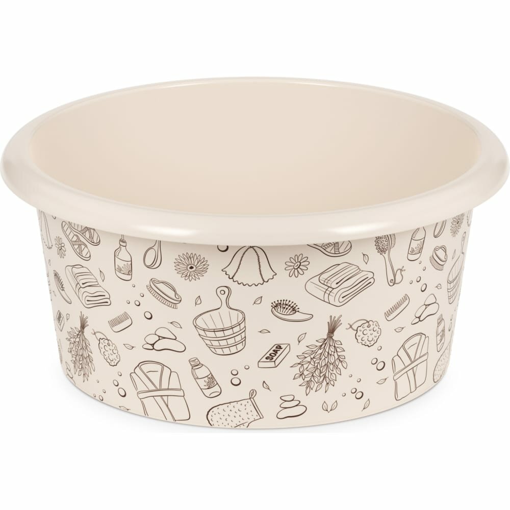 Таз ЗПИ «Альтернатива» Русская банька 15 л М2557, для выполнения любых хозяйственных целей