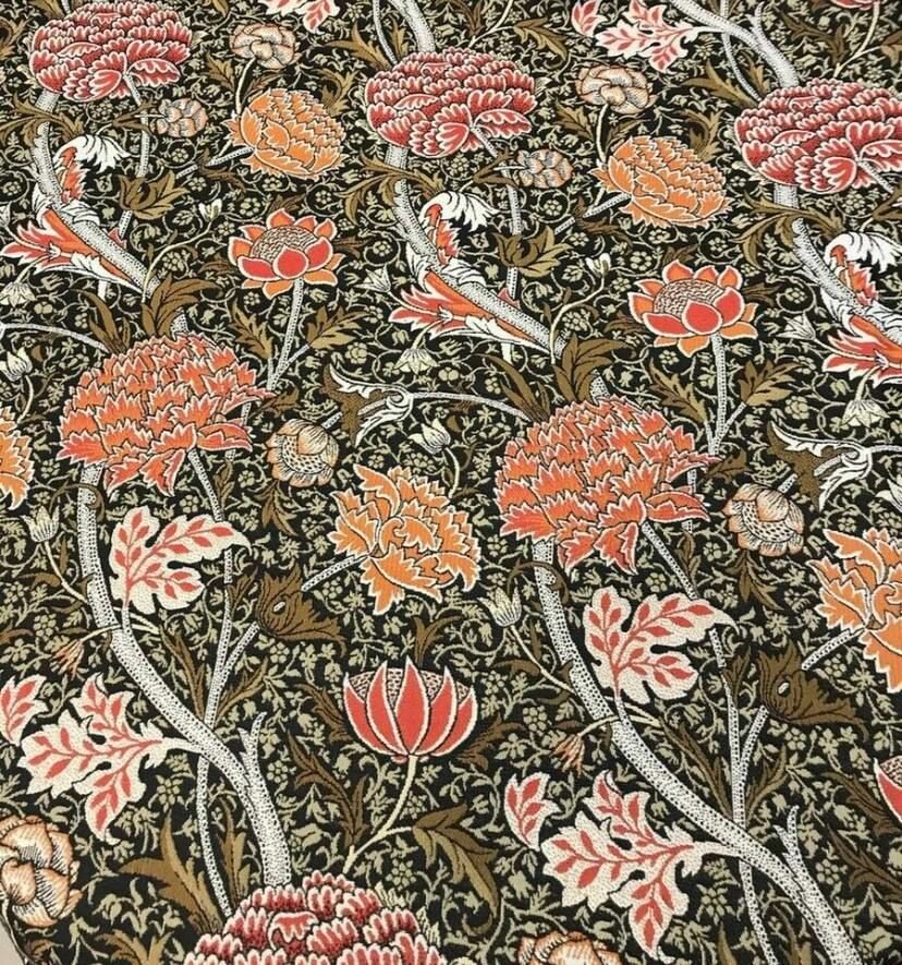 Гобелен, гобеленовая ткань на отрез 170х250 см / У. Моррис, "Артишок"