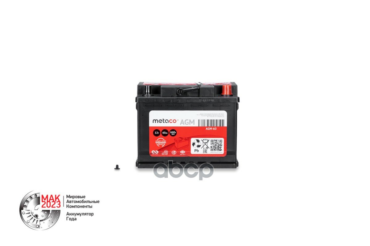 Аккумулятор METACO арт. AGM60