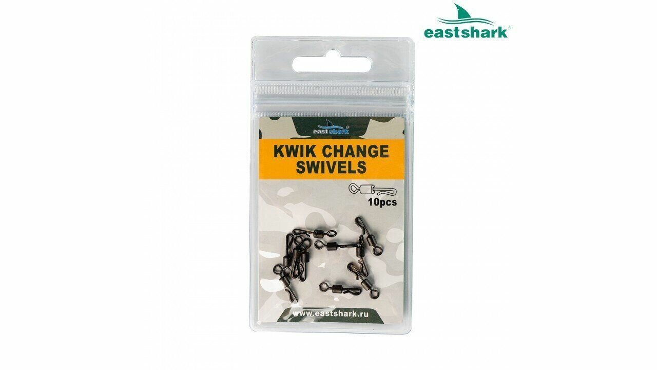 Карабин быстросъем с вертлюгом (10 шт.)