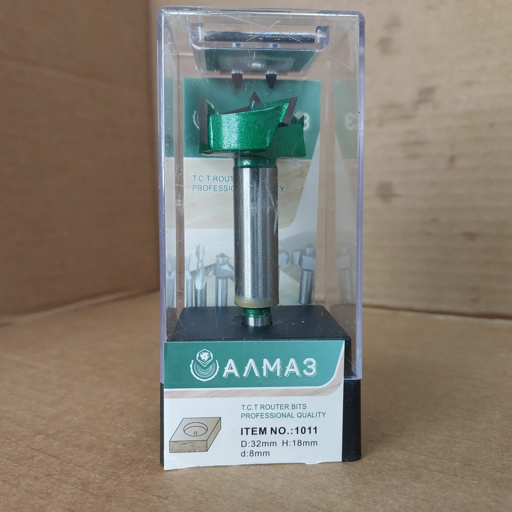 Фреза Форстнера Алмаз 1011 Форстнера D:32mm I:18mm d:8mm Арт: A1011D32d8