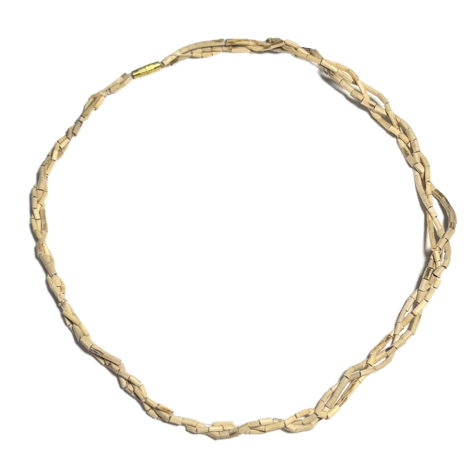 Кантхималы однорядные, из дерева туласи с плетением из трех нитей (длина нити 40-42 см.), 1 шт.