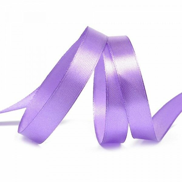 Лента атласная 12мм цв. фиолетовый (32 метра)