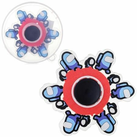 Спиннер OUBAOLOON, антистресс, пластик, цвет синий/красный, для детей от 3 лет.