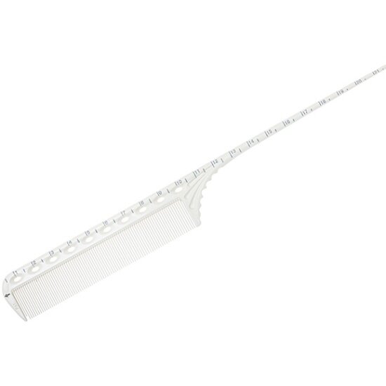 Расческа-хвостик Y.s.park G11 с линейкой, белая