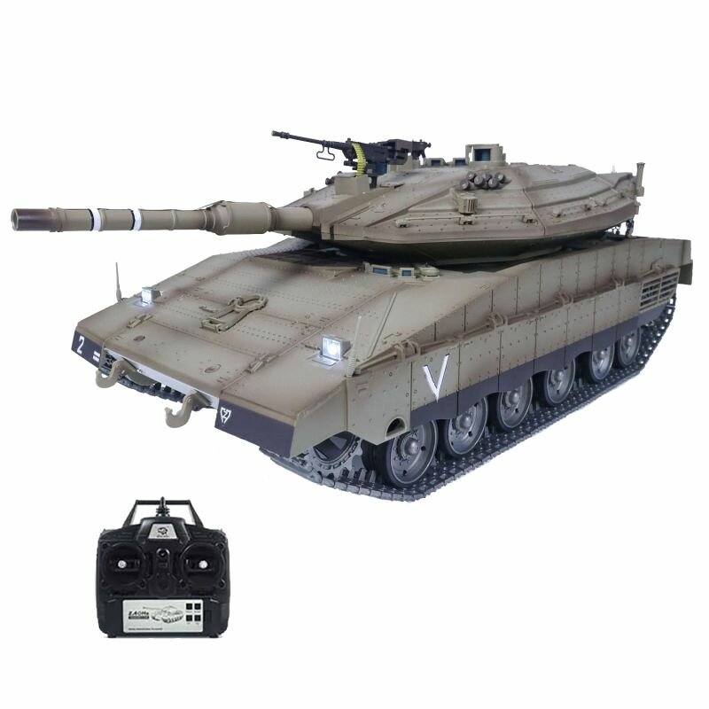 Другие танки/ БТР/ ПВО на радиоуправлении Heng Long Радиоуправляемый танк Heng Long Merkava MK4 PRO V7.0 масштаб 1:16 2.4G - 3958-1PRO V7.0