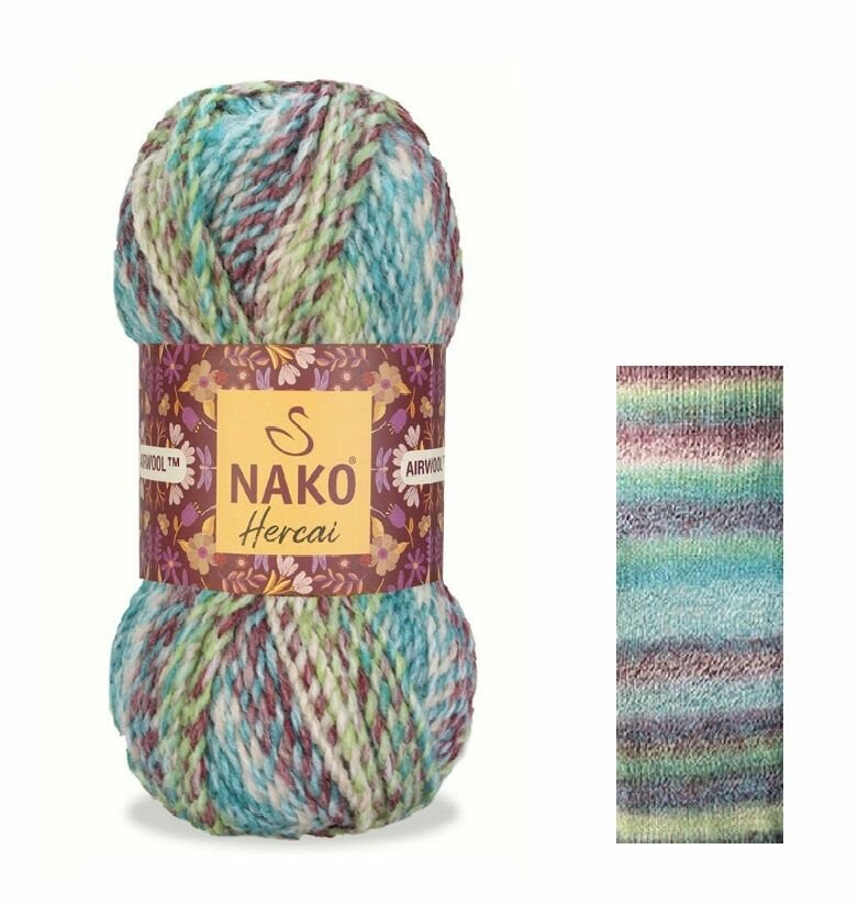 Пряжа Hercai Nako (5 мотков по 100 грамм-156м.)100% акрил 76037
