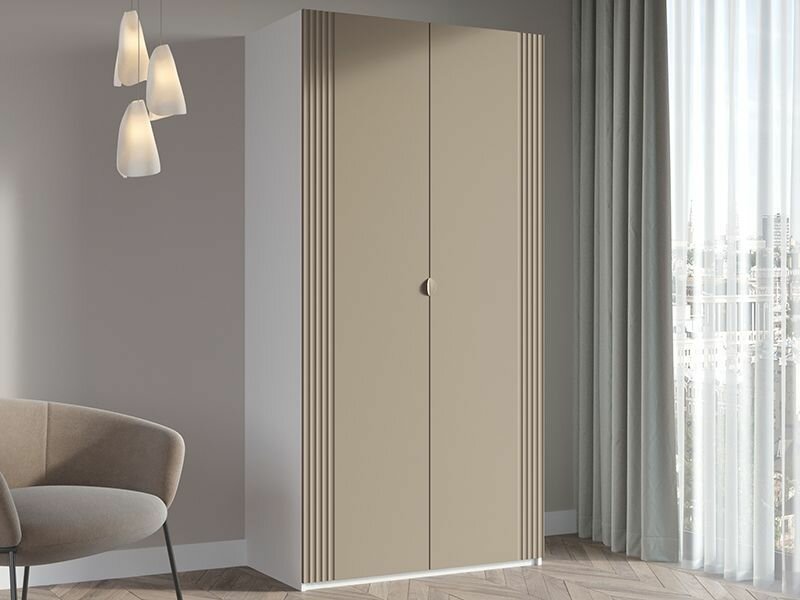 Шкаф распашной со штангой "Санторини 2" 100х202х55 Мокко