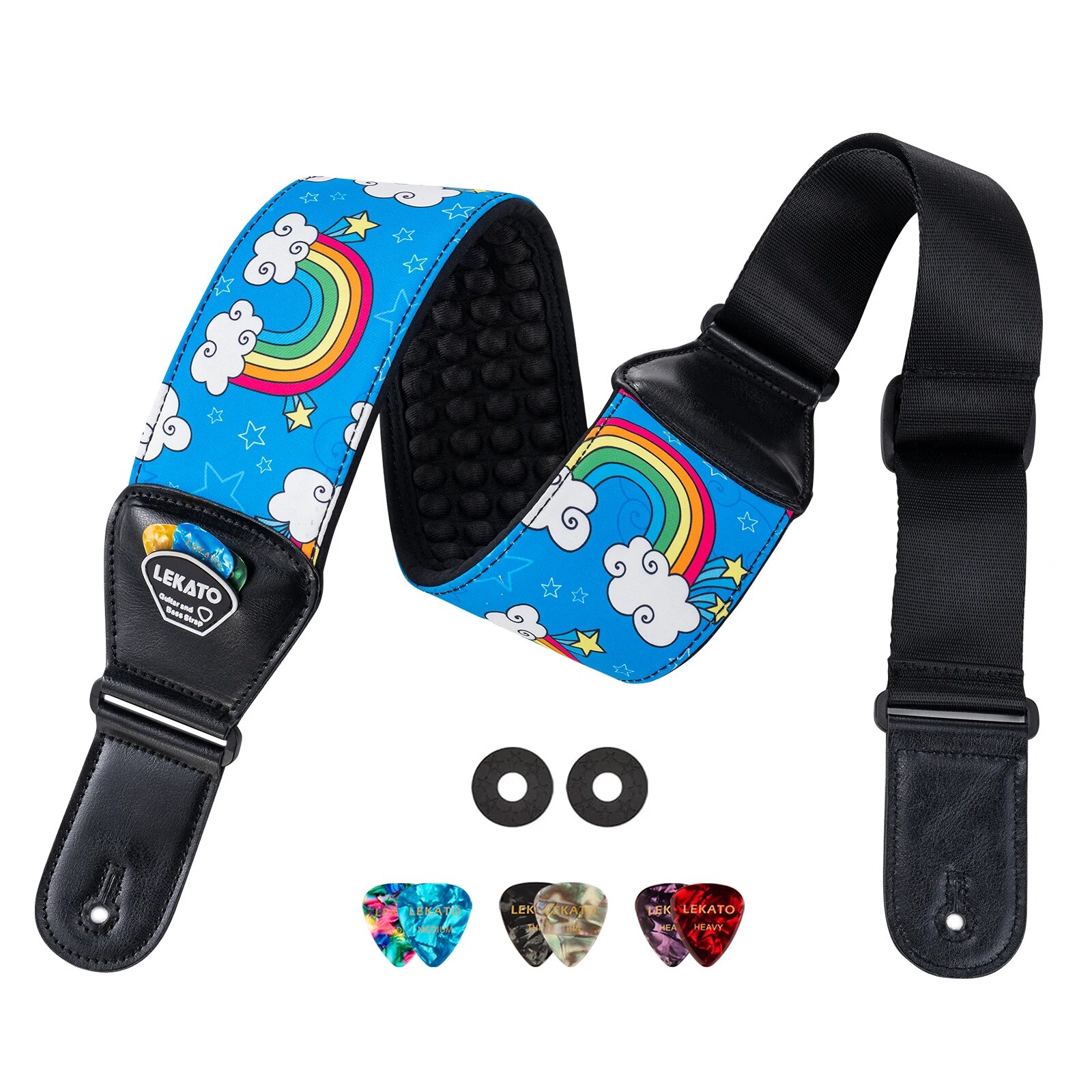 Lekato Guitar Strap Bass E