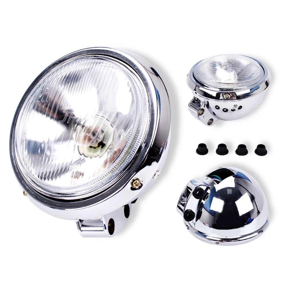 CVK Мотоцикл Универсальный DC 12 В фара для Harley 883 HONDA Steed VLX 400 Shadow 600 Magna 250 хром ходовой свет