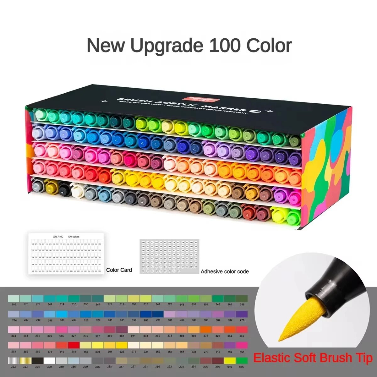 Маркеры для рисования GN 12/60 цветов 100Pcs Set