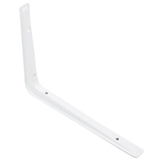 Консоль для крепления полок, размер: 120 х 170 х 25 мм, сталь, цвет: белая