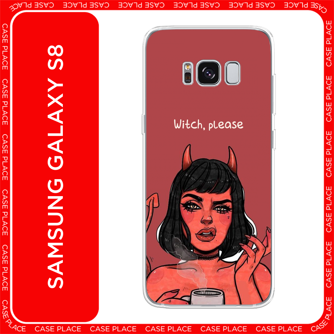 Чехол на Samsung Galaxy S8 / Самсунг Галакси С8 с принтом Evil Girl