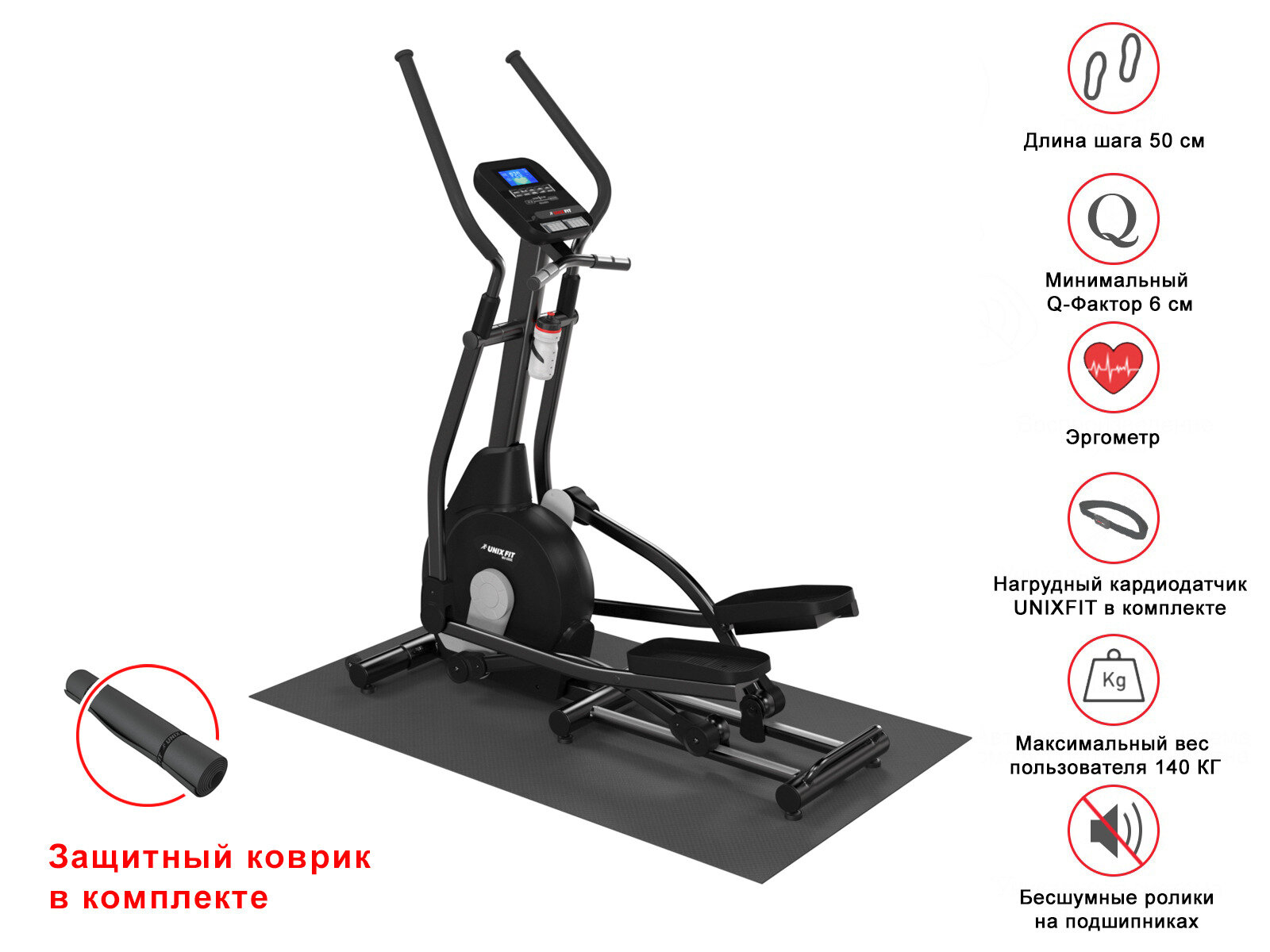 Эллиптический эргометр UNIX FIT MV-500E