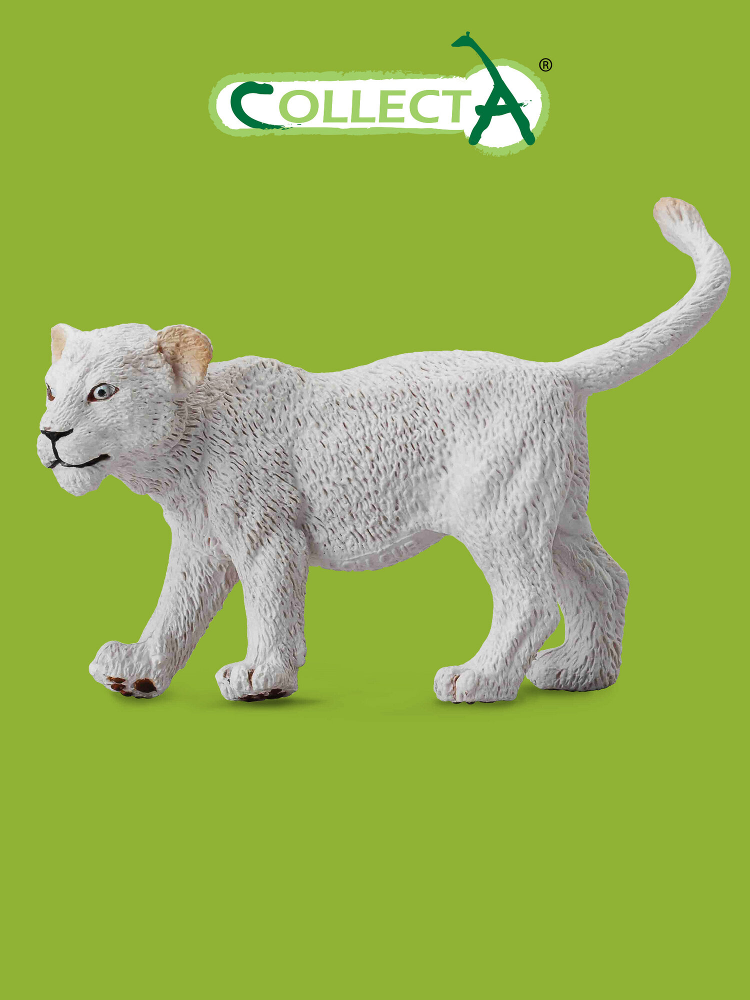 Фигурка животного Collecta "гуляющего белого Львёнка" высота 5 см, 88551b