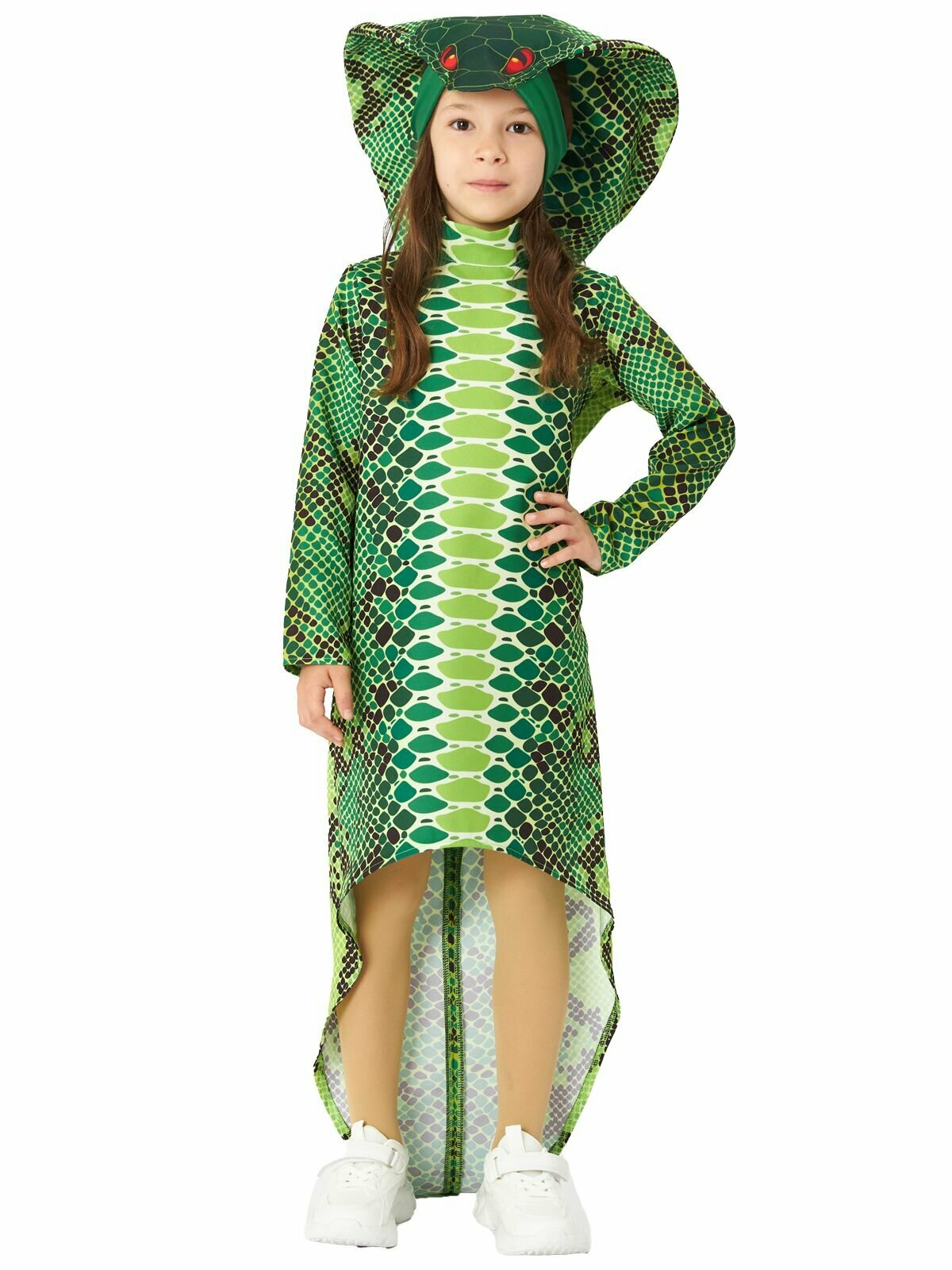 Детский карнавальный костюм карнавальный Змея для девочек р.128-134 (р.32)