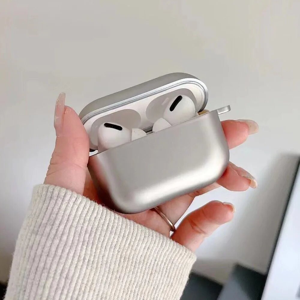 Чехлы для Airpods 3 Meetsweet серебристые силиконовые For Airpods Pro3, B