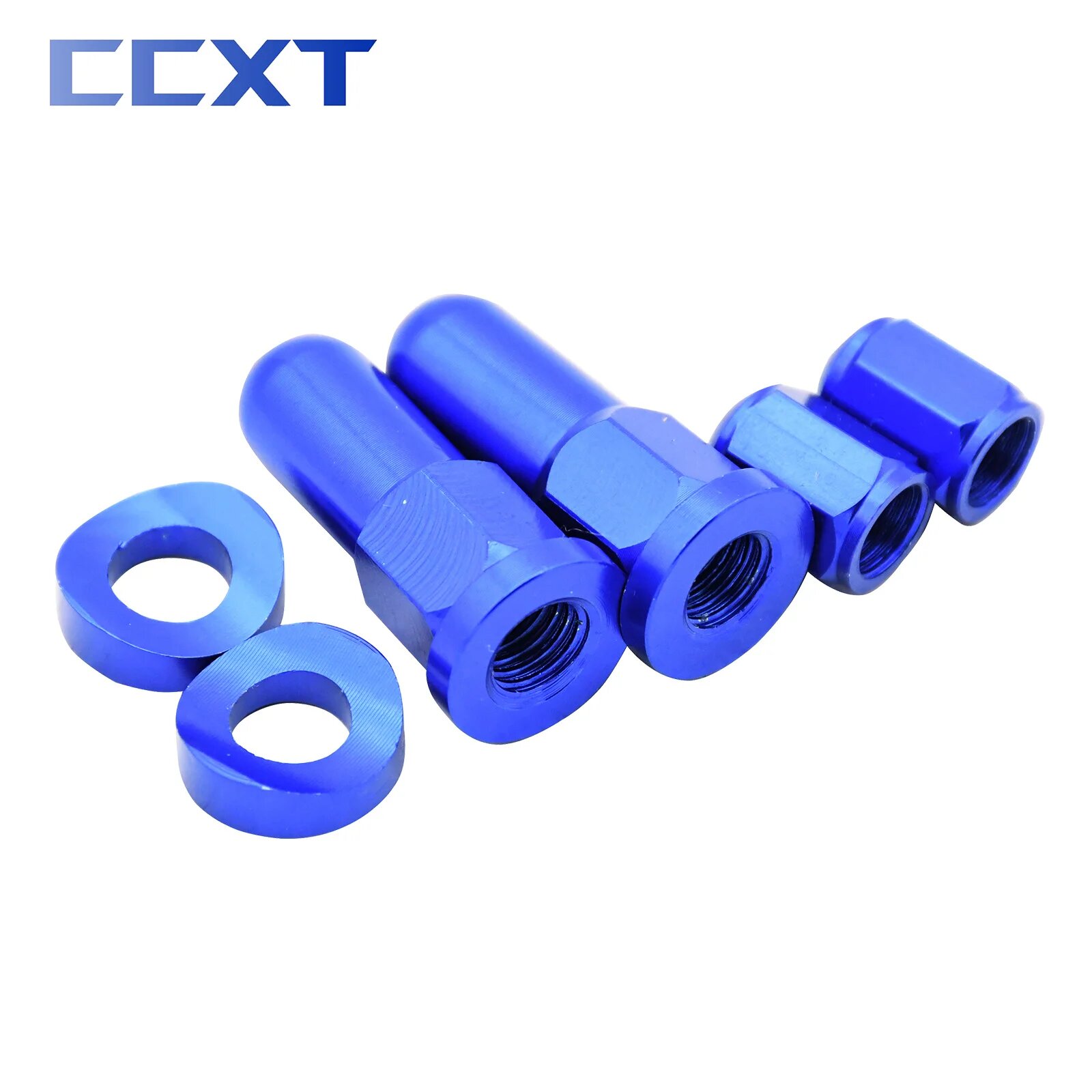 Синие стопорные гайки для обода мотоцикла, комплект CCXT