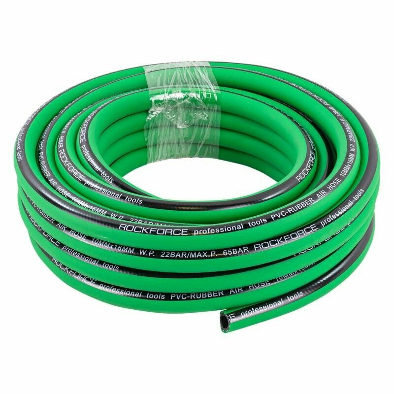 Шланг воздушный резиновый армированный 10*16мм*10м ROCKFORCE