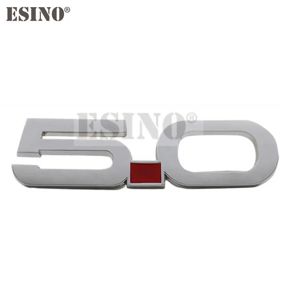 Классический 5,0 3D металлический цинковый сплав, автомобильный гриль, значок Adhesive Badge 4