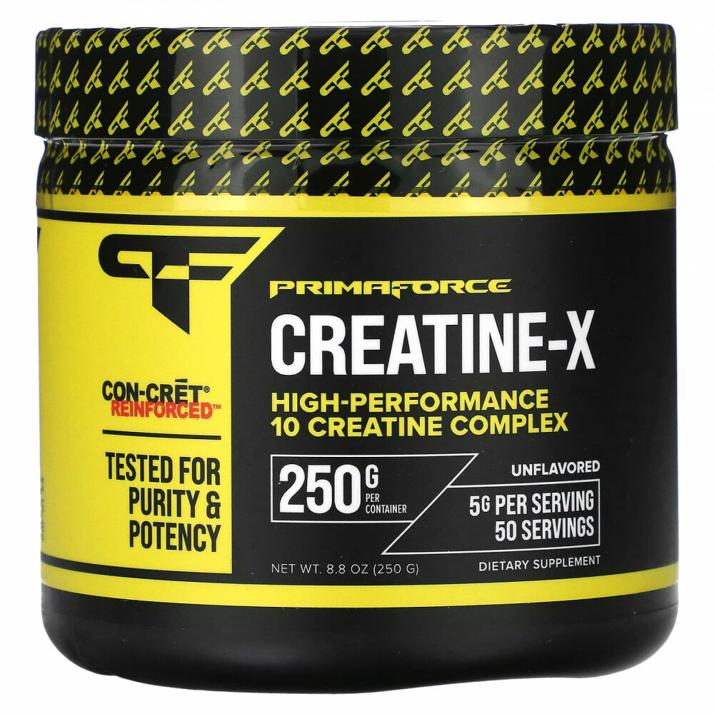Primaforce, Creatine-X, без вкусовых добавок, 250 г (8,9 унции)