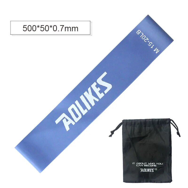 AOLIKES Эспандеры из натурального латекса 6 уровней Синий, Blue