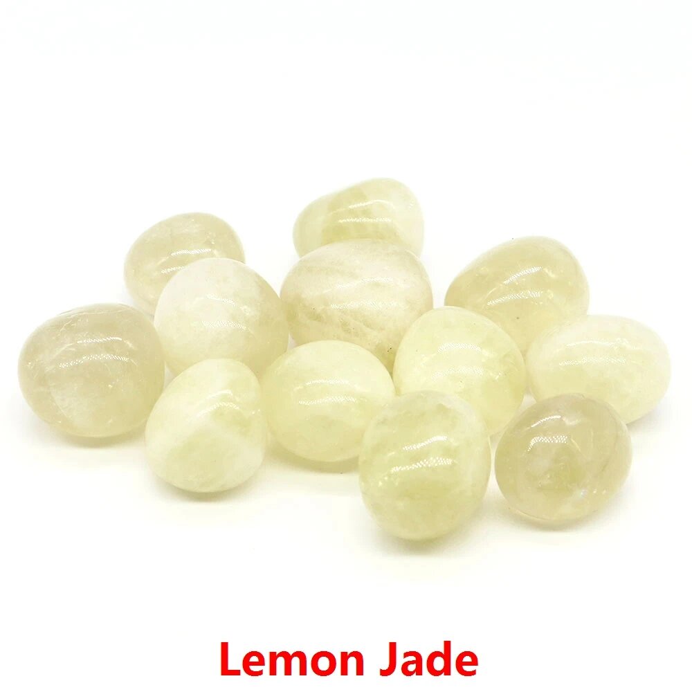 Lemon Jade, кристалл Reiki, светло-желтый, 200г
