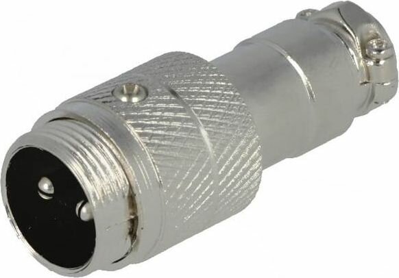 Вилка NINIGI MIC342 Вилка микрофонный "папа" PIN: 2 на провод прямой 1шт