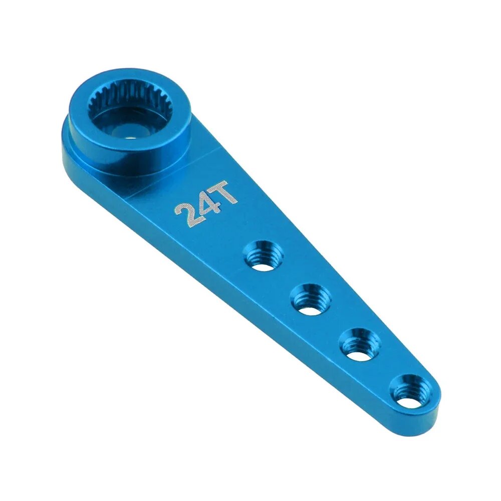 Металлический рулевой сервопривод 25T/24T/23T 37мм для RC автомобилей Futaba HSP Wltoys SCX01 Синий, 24T blue