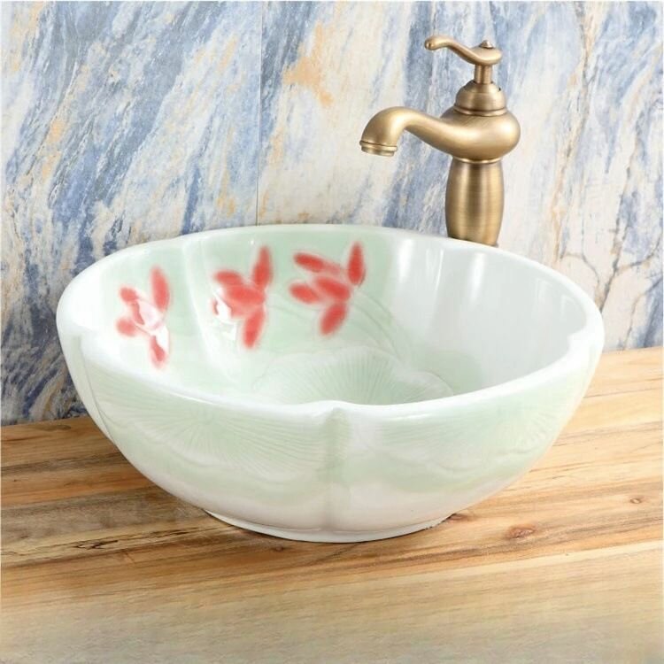 Раковина, Керамические материалы , подходящие для дома, гостиницы и т. д/ винтажная