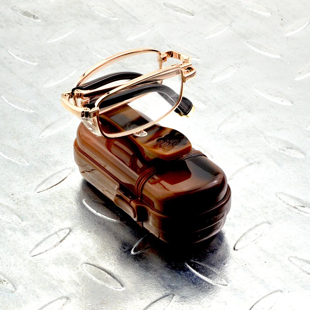 Складные очки для чтения со стеклянными линзами +0.75 +1 +1.25 +1.5 +1.75 +2 +2.25 +2.5 до +6 +100