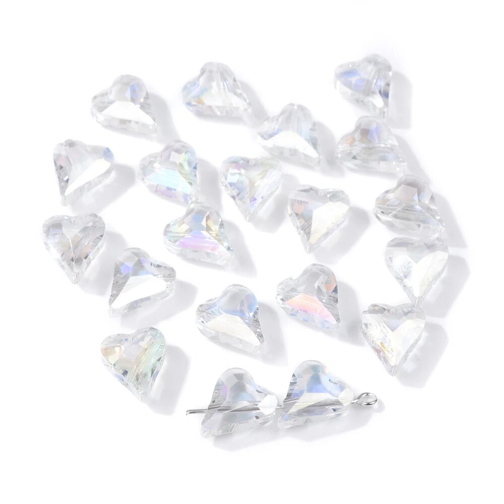 Хрустальные бусины в форме сердца Vinswet 10pcs, NO.7