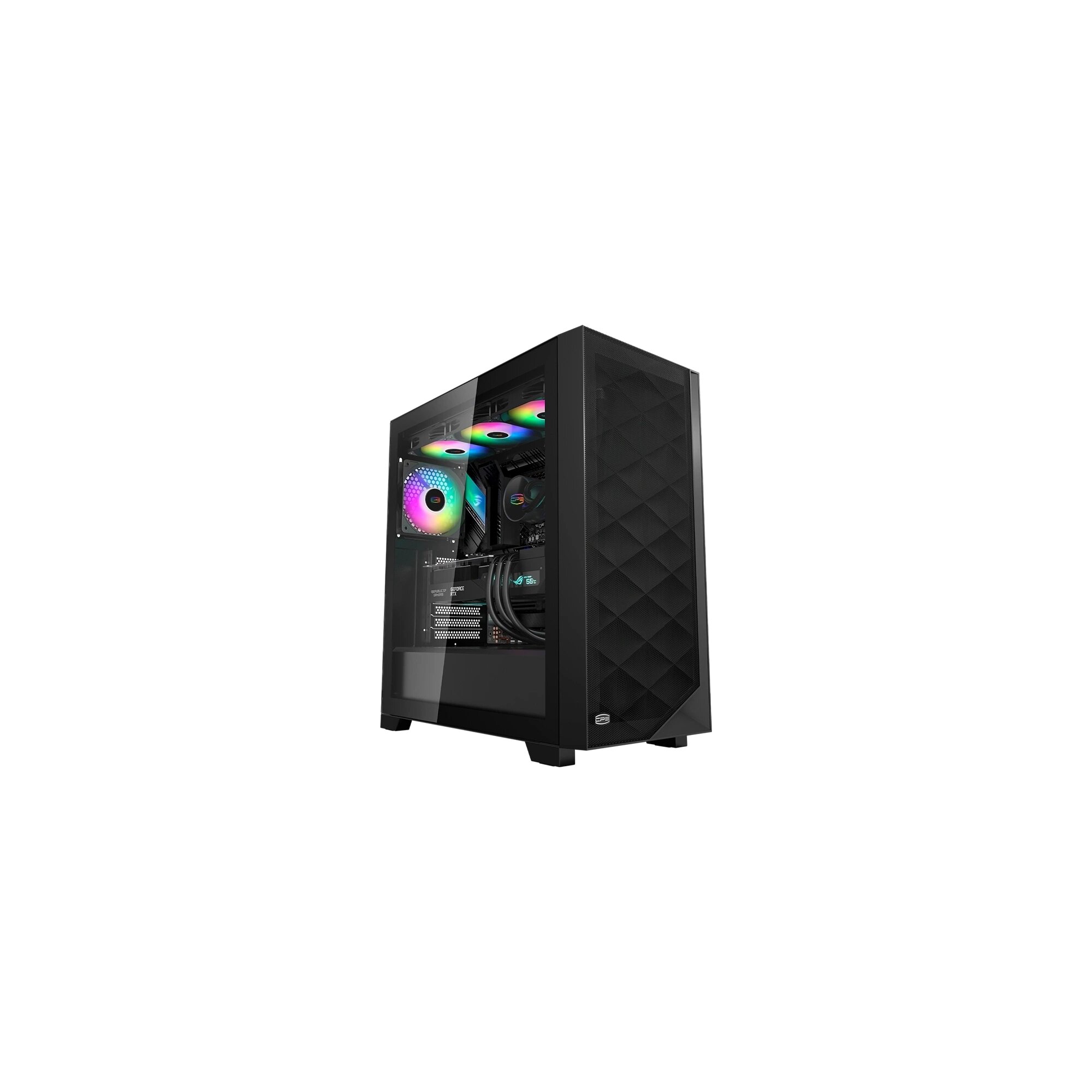 Компьютерный корпус ATX PcCooler C3D510 BK ARGB черный (c3d510-bkp3-gl)