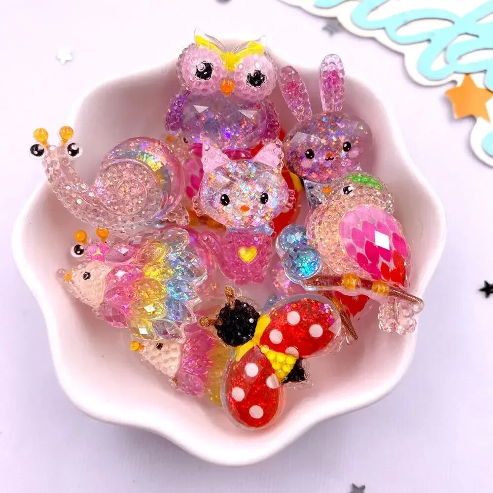 Фигурки животных из смолы, 10 шт, цвет: Random mixed