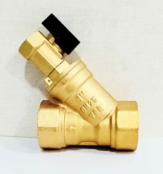 Косой фильтр с дренажным краном 1" VIEIR GL10-15