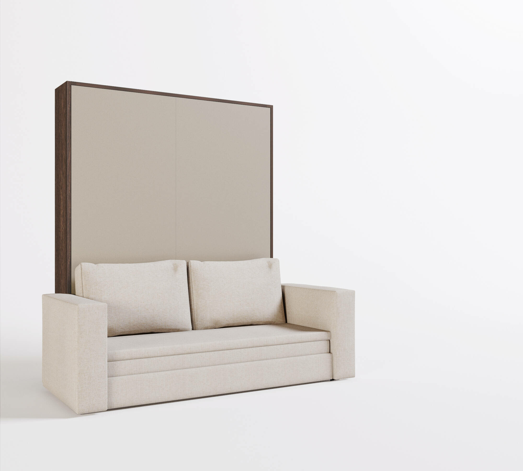 Шкаф кровать-трансформер с диваном Летто Гранде 1600 Лайт Космо