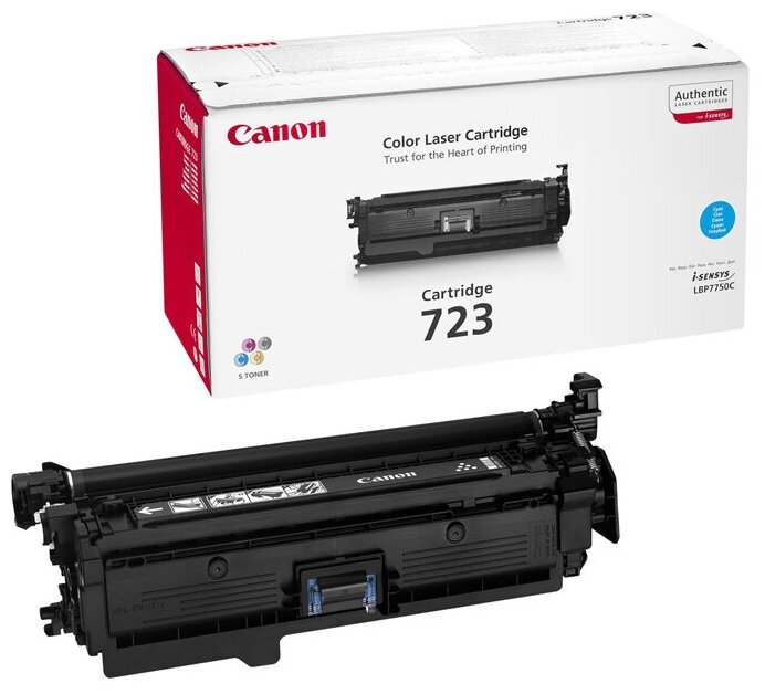 Оригинальный картридж Canon (723 C) для i-SENSYS LBP7750Cdn Cyan, 8500 стр.