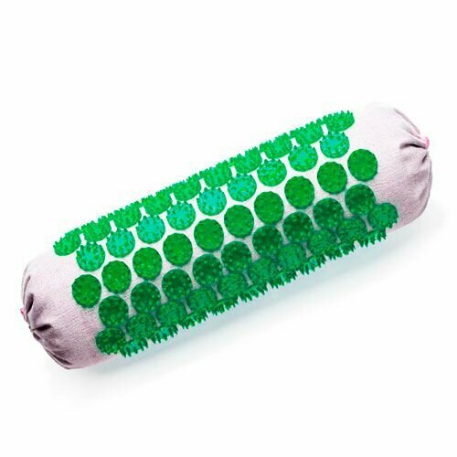 Аппликатор Тибетский массажный валик мягкий универсальный зеленый