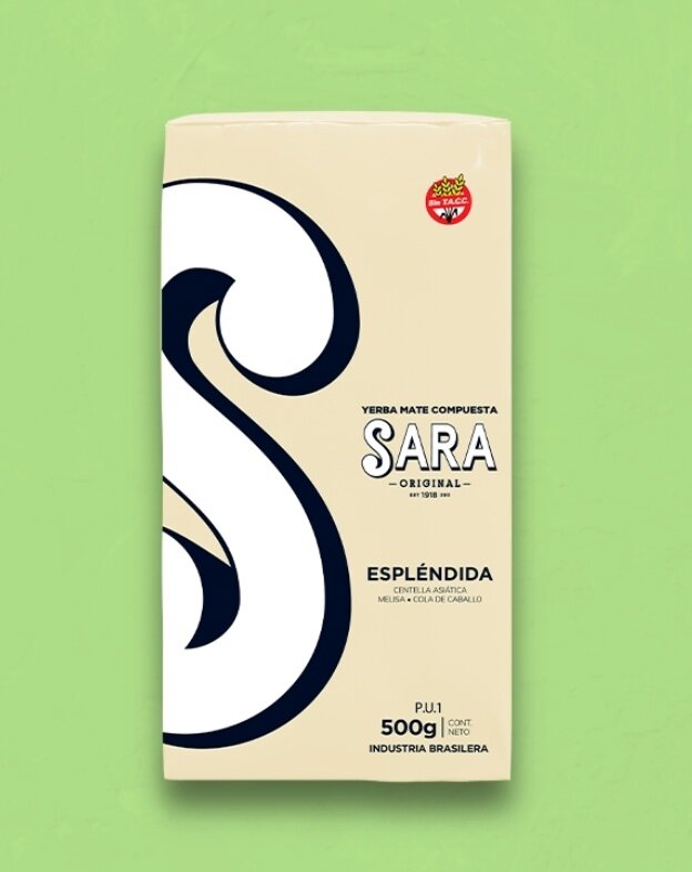 Чай йерба мате Sara Esplendida, мате, с имбирем, мелиссой и ромашкой, среднелистовой