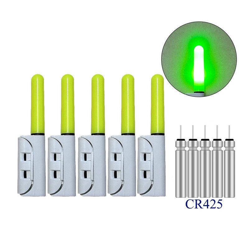 Светящиеся палочки для рыбалки, 5 шт, Green2, CR425