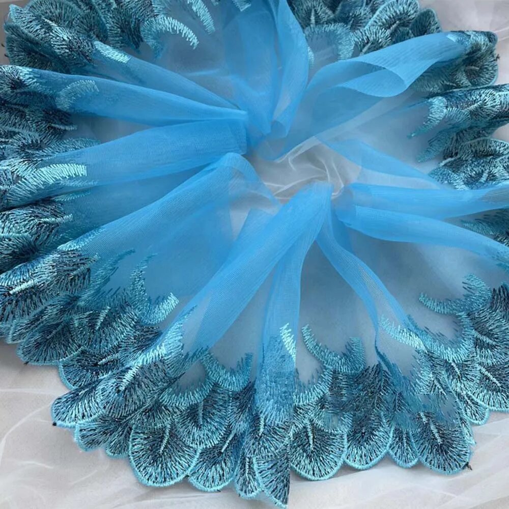 HYZELY синее кружево для шитья 21 см