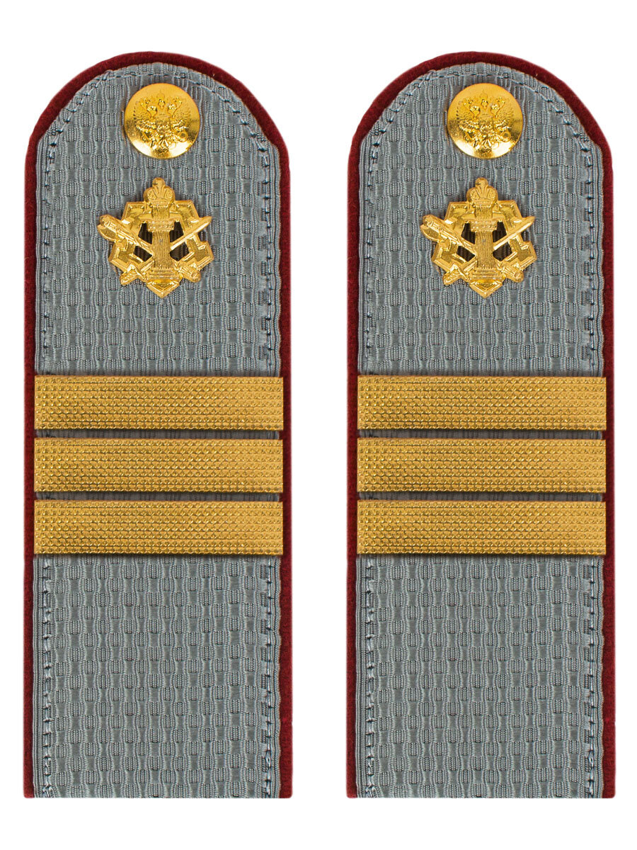 Погоны Фсин серые на рубашку картон (в сборе) звание Сержант