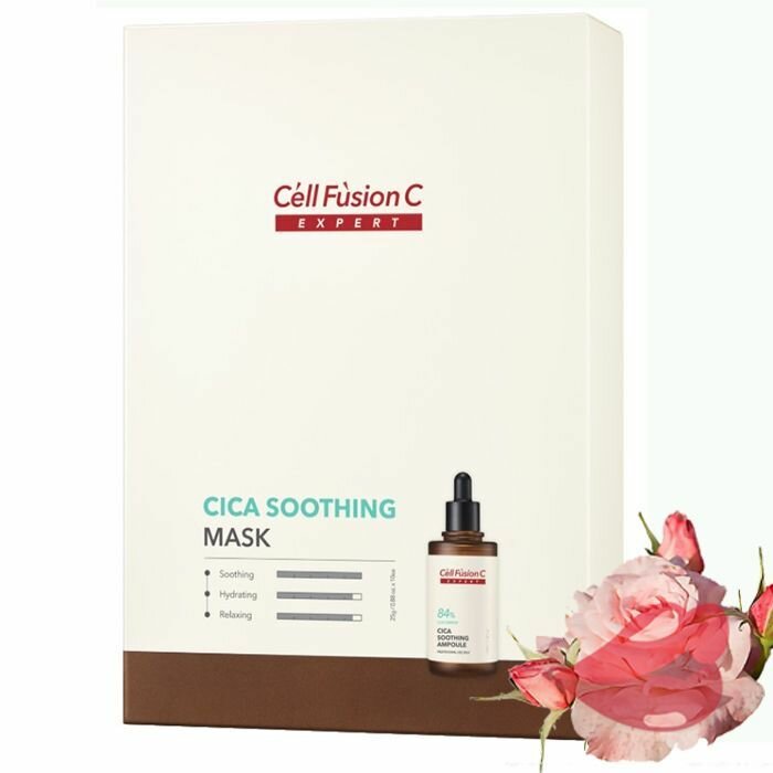 Cell Fusion С 10 шт. Маска восстанавливающая и успокаивающая Cica Soothing Mask