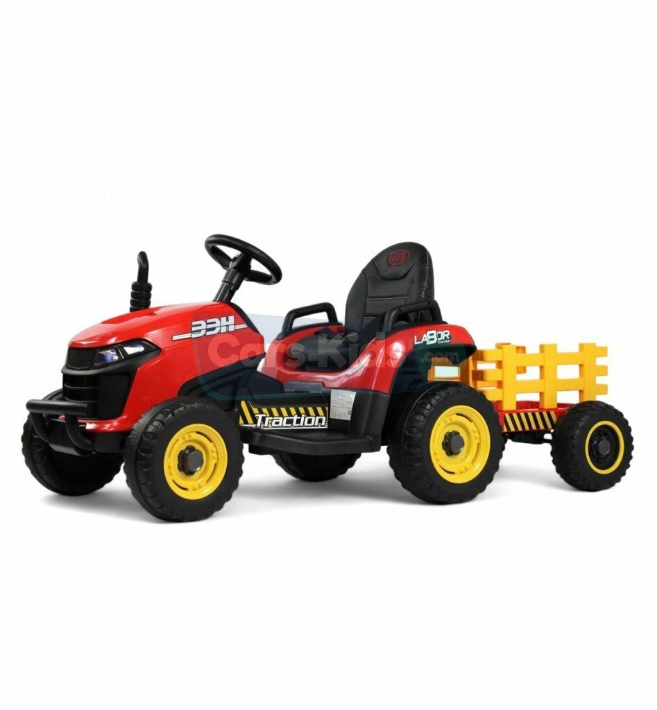 Детский электромобиль RiverToys BBH030, трактор, скорость до 7 км/час, 12 В