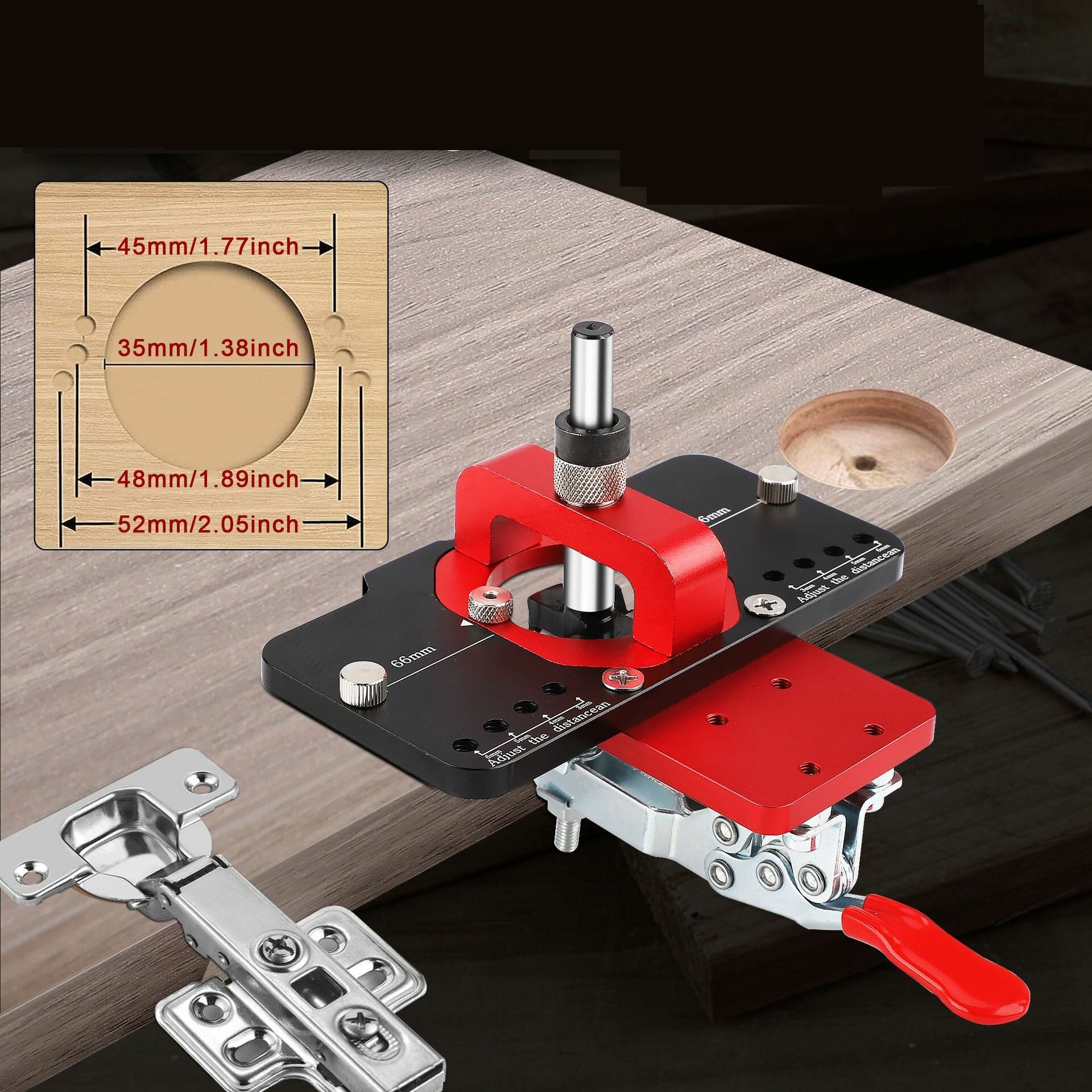 Кондуктор для мебельных петель. 35 мм.